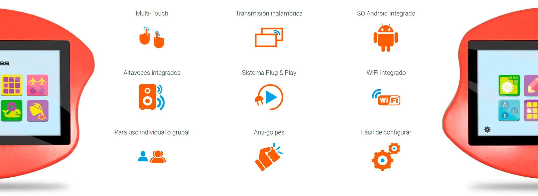 Mesa interactiva táctil infantil multiCLASS — Cartabon