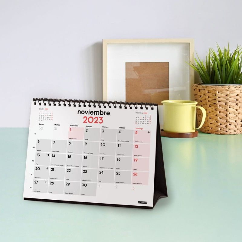 Calendario Finocam neutro sobremesa para escribir. Tamaño S. 2023 ... Calendario Finocam neutro sobremesa para escribir. Tamaño S. 2023 ...