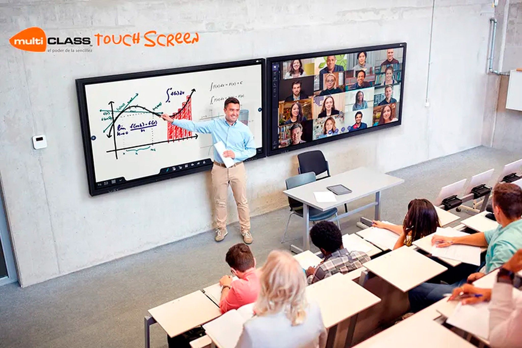 Pantallas digitales interactivas táctiles multi CLASS SCREEN — Cartabon